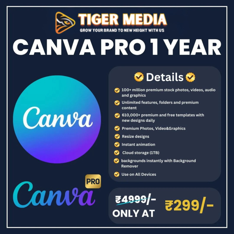 Canva Pro Subscription – Premium Digital Products